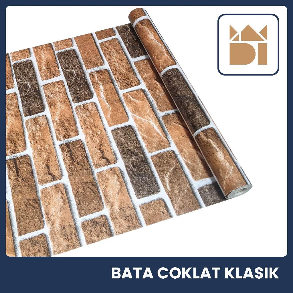 Jual Wallpaper Motif Bata Putih,Wallpaper Motif Batu Alam, Wallpaper ...