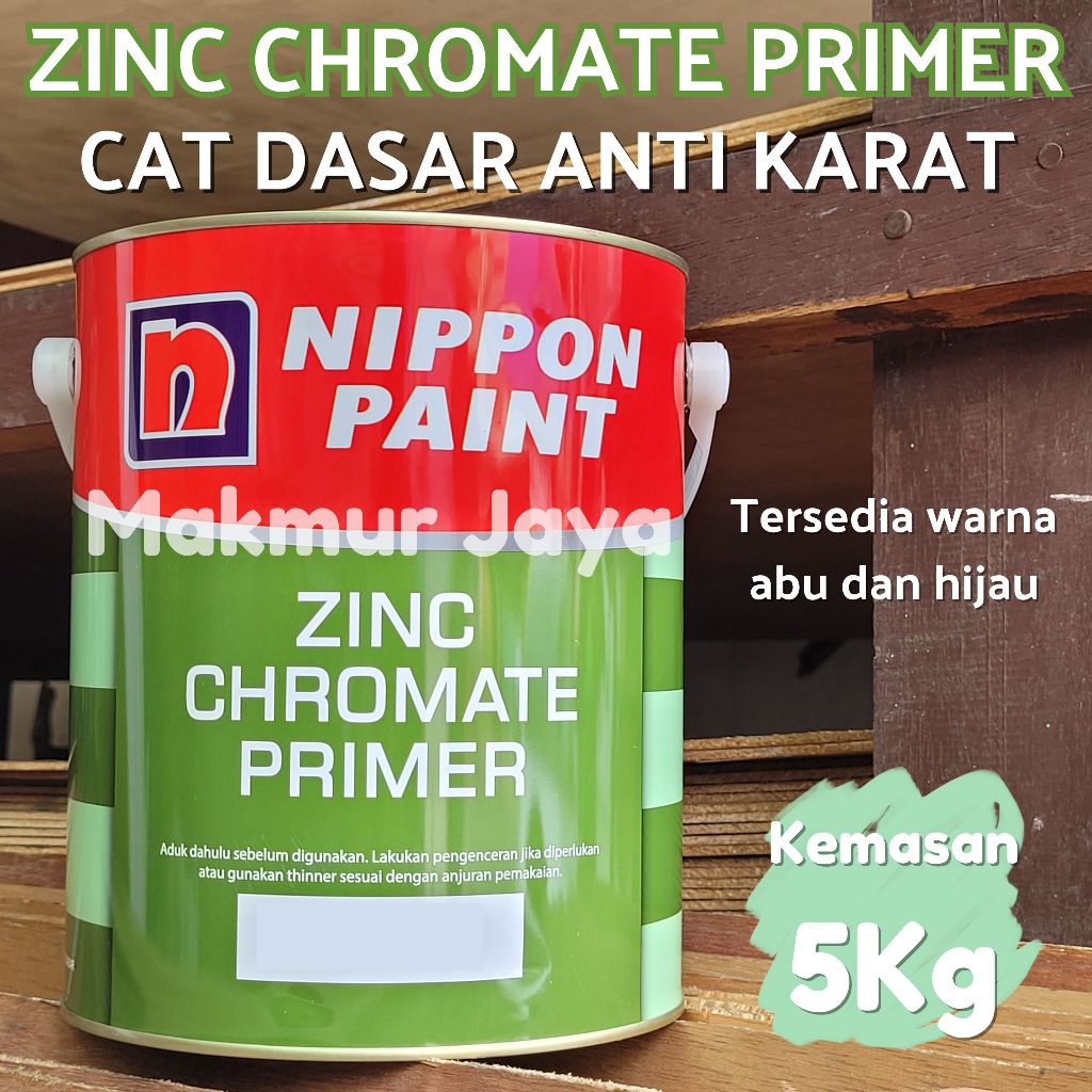 Jual Nippon Zinc Chromate 5Kg Cat Dasar Besi Anti Karat | Shopee Indonesia