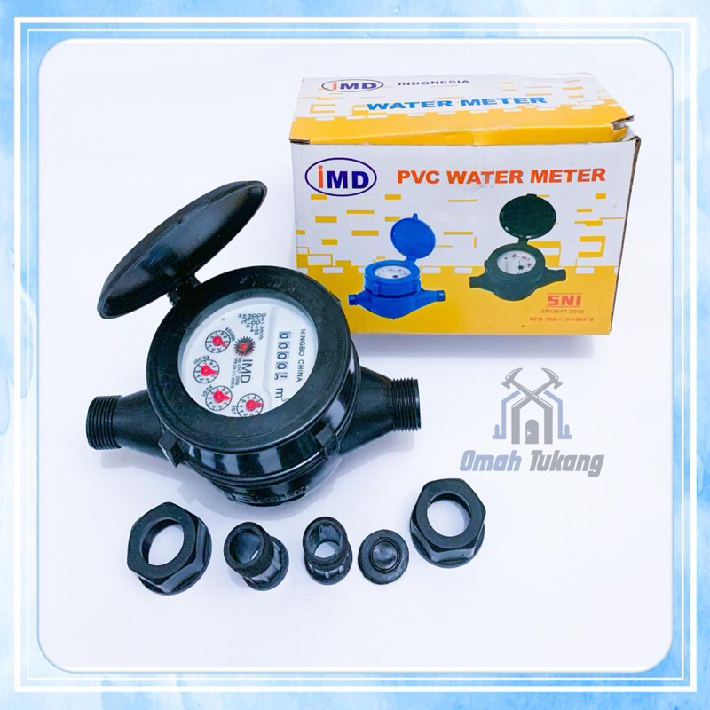 Jual Meteran Air PVC 1/2” merk IMD / Meteran Air PDAM PAM / PVC Water ...