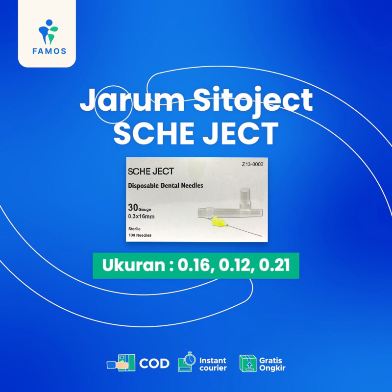 Jual Dental needle sitoject / SCHE JECT / Jarum injeksi / Jarum ...