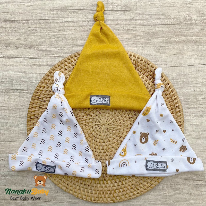 Jual Nanaku Baby - Isi 3 PCS Kupluk Bayi Baru Lahir Topi Bayi Baru ...