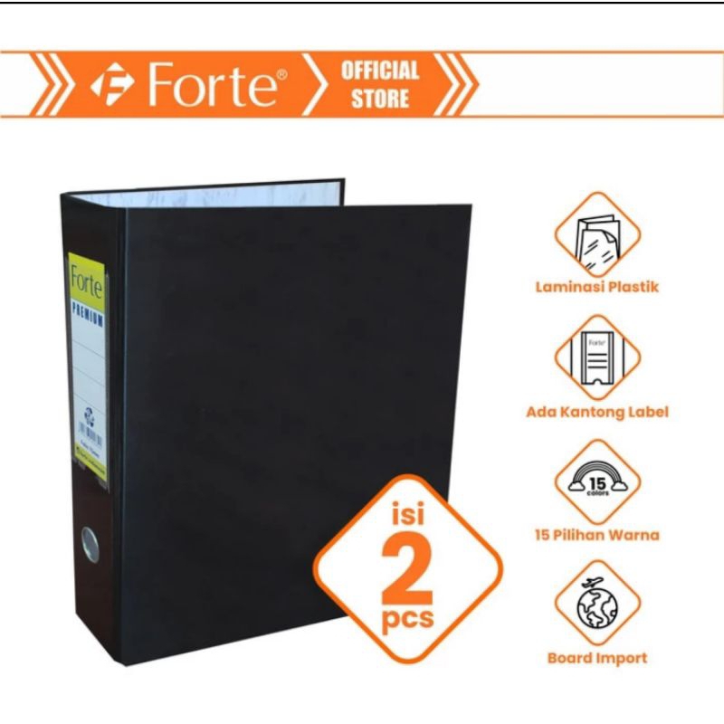 Jual (2 Pcs) Odner / Ordner Folio Forte Enduro+ Premium Glossy 75 mm ...