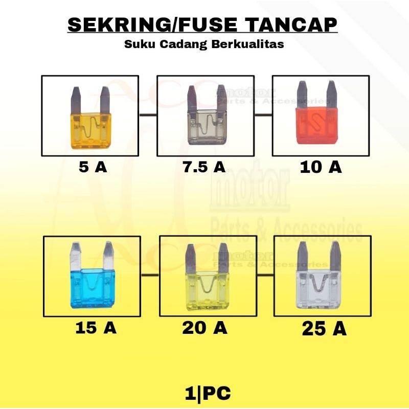Jual FUSE SEKRING COLOK KECIL SHOGUN 125/BEAT FI ESP/MIO M3/VARIO 125 ...