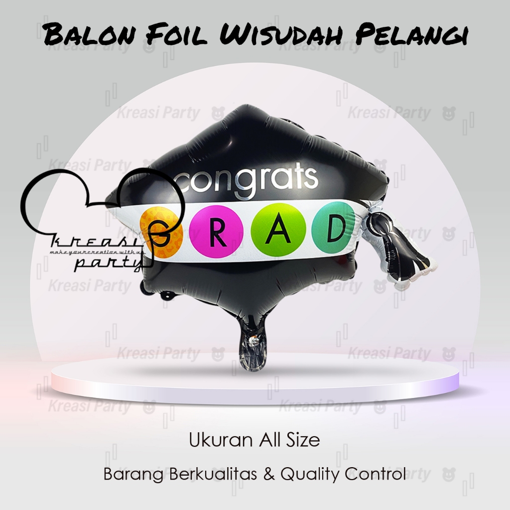 Jual Balon Wisuda / Balon Foil Toga Wisuda 2 / Balon Foil Graduation ...
