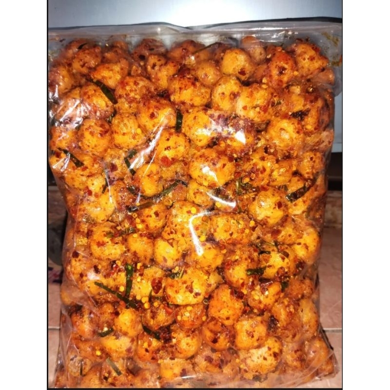 Jual Seblak siomay mini Seblak kerupuk siomay pedas daun jeruk isi 1kg ...