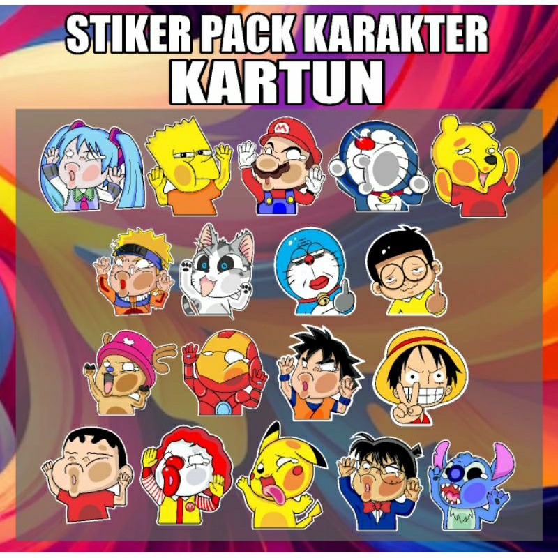 Jual STIKER PACK KARAKTER KARTUN | Shopee Indonesia