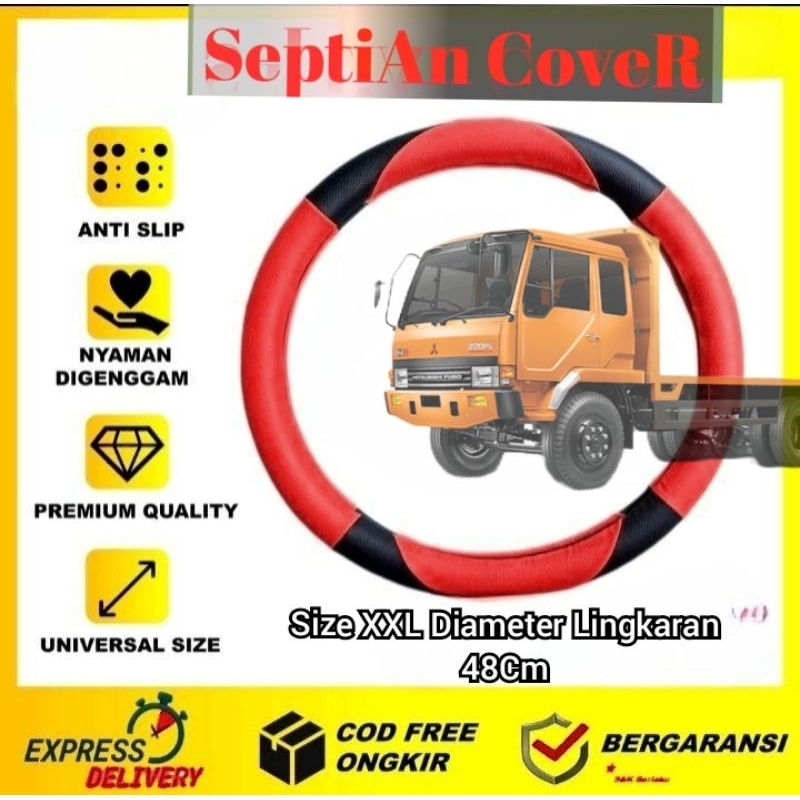 Jual Sarung setir mobil truk Fuso cover stir mobil Truk Tronton ...
