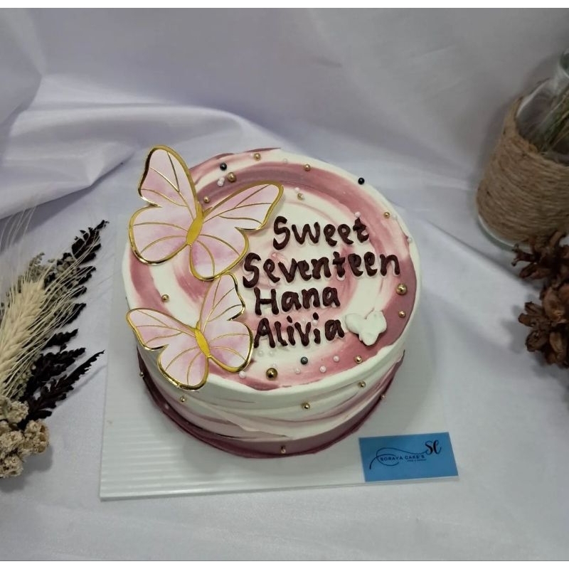 Jual Korean Cake | Diameter 12cm | Birthday Cake| bisa H-1 [tergantung ...