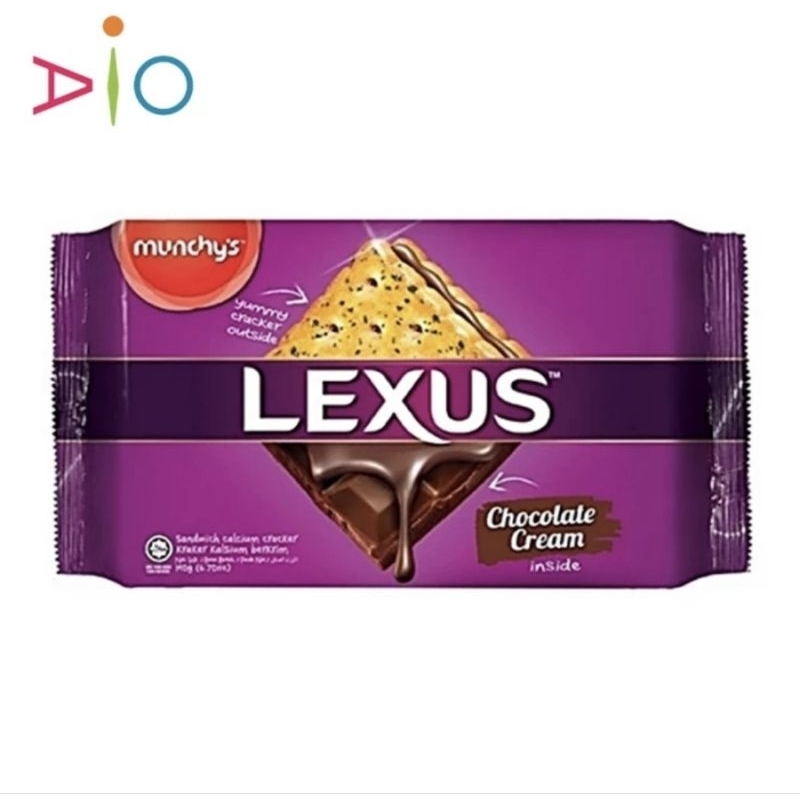 Jual Munchy's LEXUS Cookies 189g | Biskuit Sandwich Calcium Crackers ...