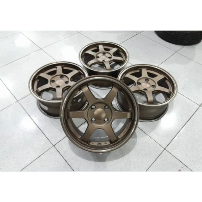Jual Velg te37 ring 15 lebarb7 pcd 4x100 et 40 bronze cocok jazz,brio ...