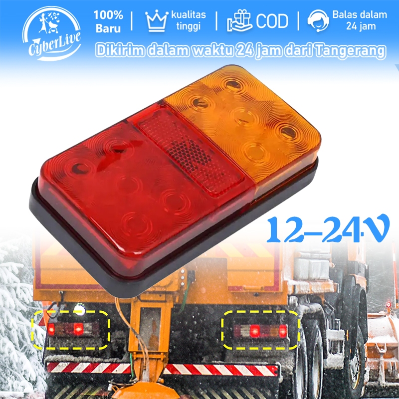 Jual Lampu Rem Belakang Truk 24 Volt & 12 Volt Stoplamp Truck Stop ...