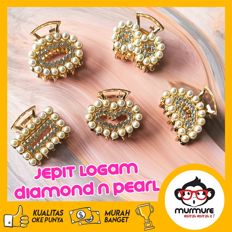 Jual MURMURE | JEDAI 5CM MUTIARA ELEGAN / JEPIT RAMBUT ALLOY KOREA ...