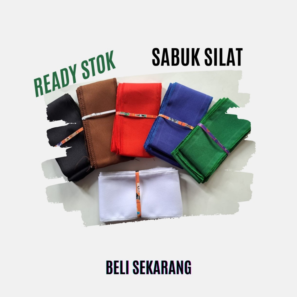 Jual Sabuk Kain Pencak Silat Sabuk Silat Pemula Sabuk Silat Warga Pagar ...