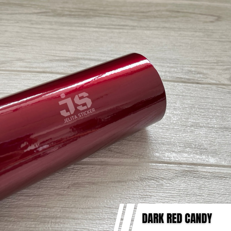 Jual Sticker Dark Red Candy Lebar 150cm / Skotlet Merah Maroon Dark Red ...