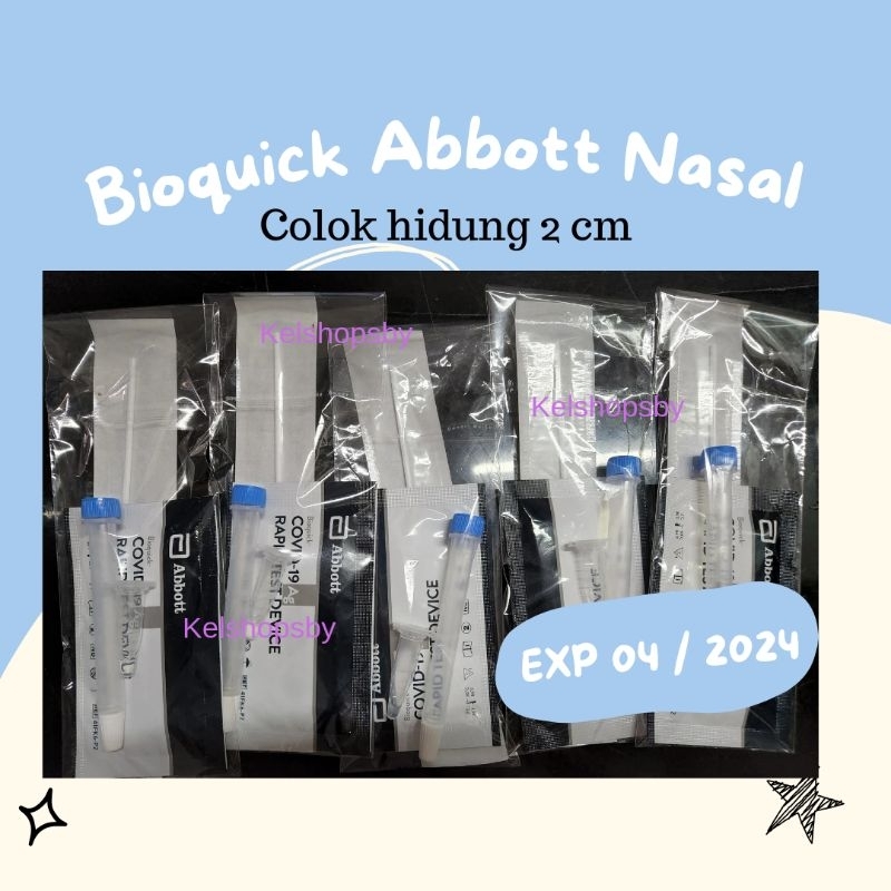 Jual ECER ABBOTT SWAB NASAL ANTIGEN BIOQUICK EXP April 2024 ORIGINAL ...