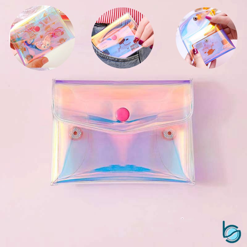 Jual Dompet PVC Transparant Hologram Aesthetic/Tas Dompet Kecil Mini ...