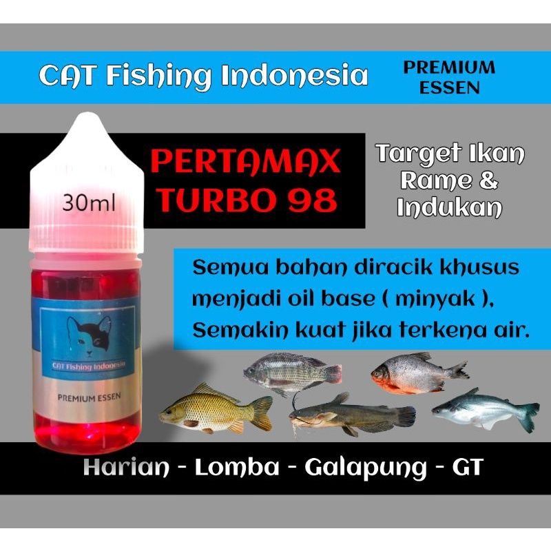 Jual ESSEN PERTAMAX TURBO 98 TARGET IKAN RAME DAN INDUKAN (SEGALA JENIS ...
