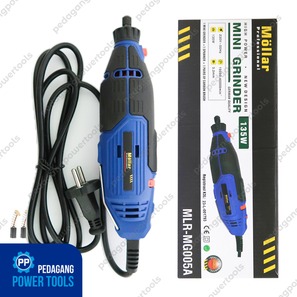 Jual MOLLAR MG005A Mini Grinder Listrik Die Gerinda Bor Tuner Serbaguna ...