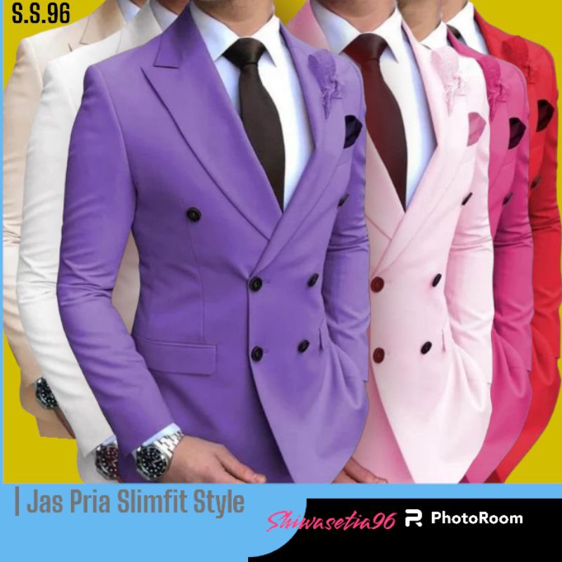 Jual Jas Formal Pria Slimfit Style | Blazer Pria | jas Pria Blazer Pria ...