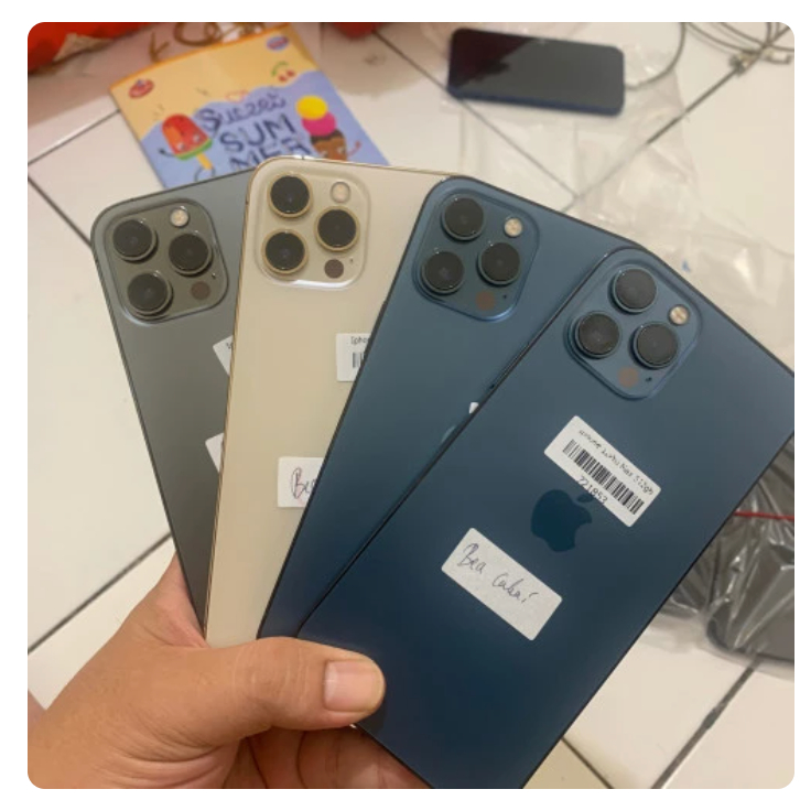 Jual Iphone 12 Pro Max 128Gb/256Gb/512Gb Second Imei Terdaftar Fullset | Shopee Indonesia