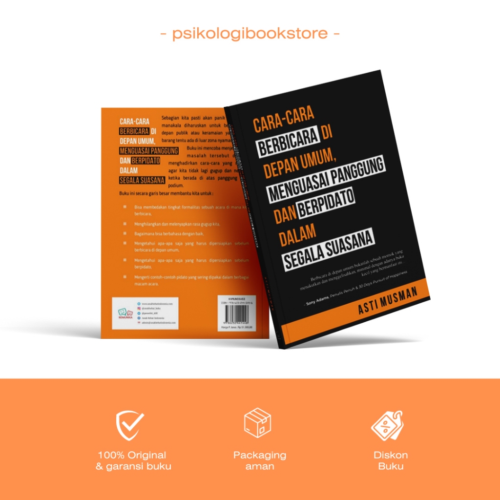Jual Buku Cara-Cara Berbicara Di Depan Umum, Menguasai Panggung, Dan ...