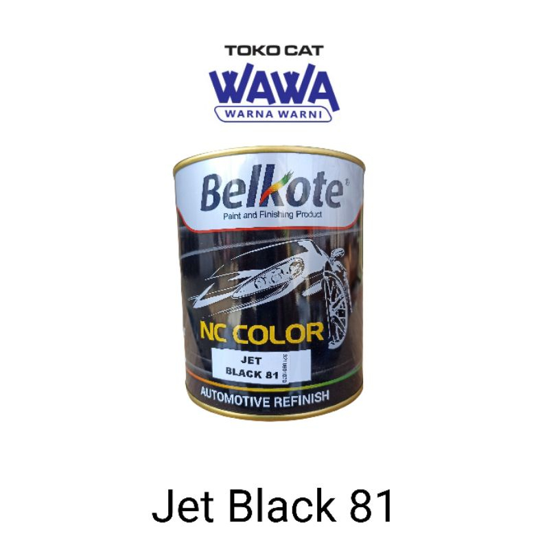 Jual cat duco Belkote NC Color Jet Black 81 hitam pekat 1kg | Shopee ...