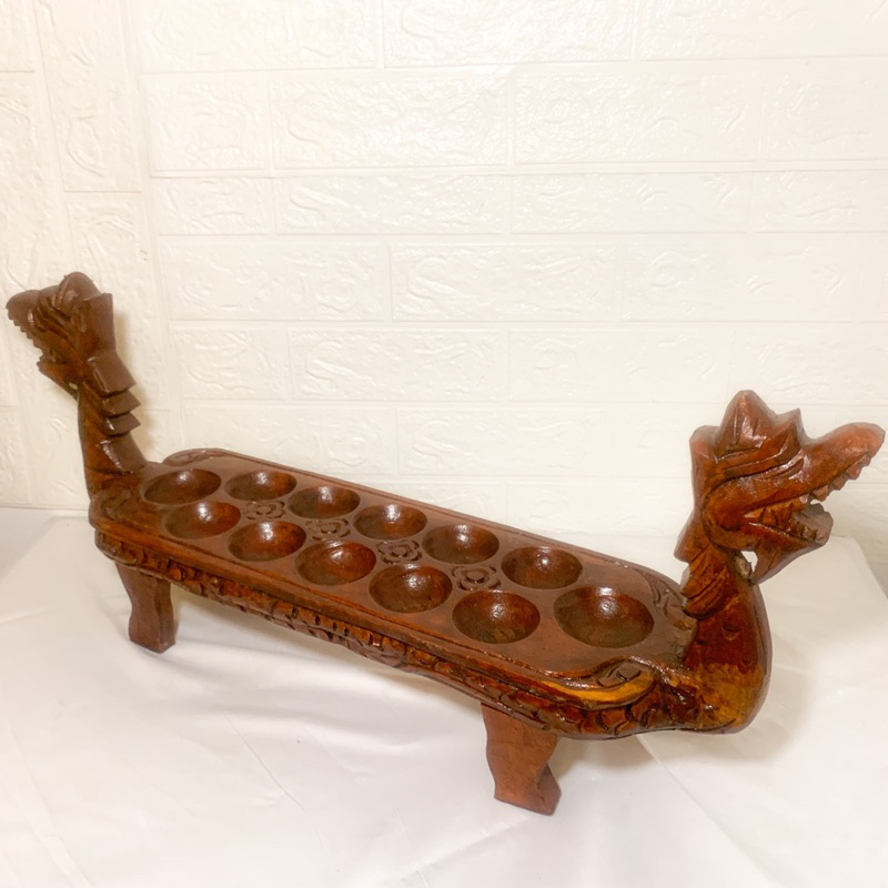 Jual Dakon Congklak Kayu Jawa Motif Naga Lobang 5 + packing kayu ...