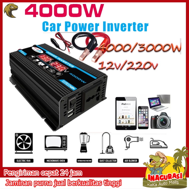 Jual Inverter Frekuensi Tinggi, Modifikasi Gelombang Sinus, Daya Puncak 4000W Inverter DC 12V ke ...