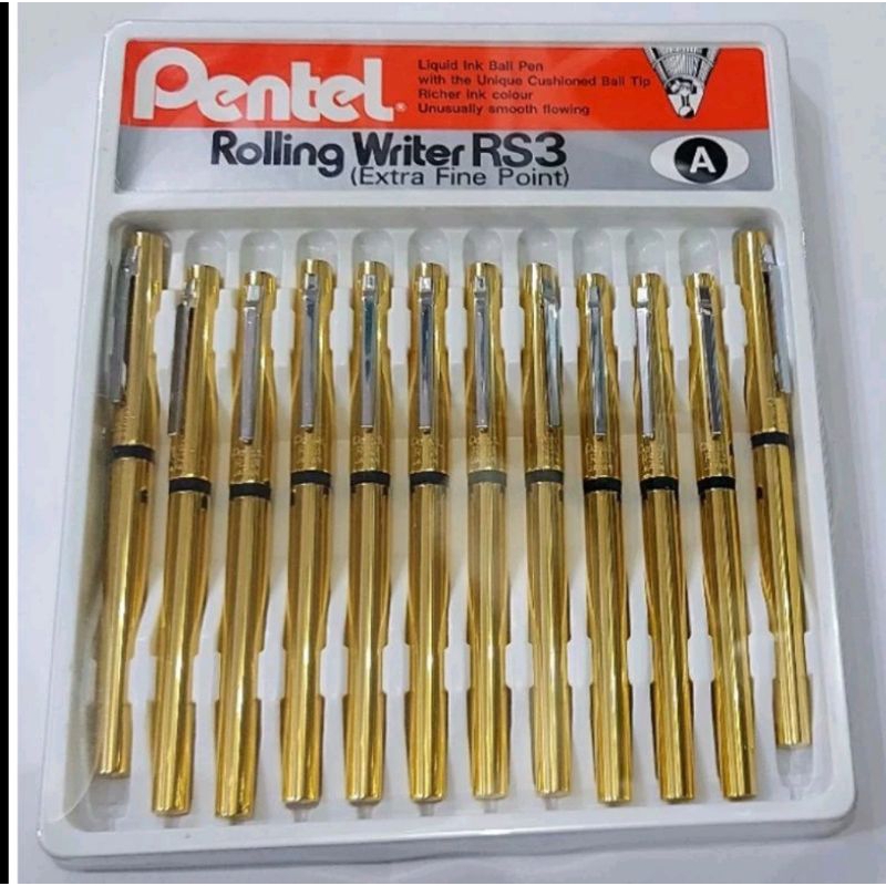 Jual pentel bolpoint rolling writer tipe RS3 Gel 1.0 //harga satuan ...