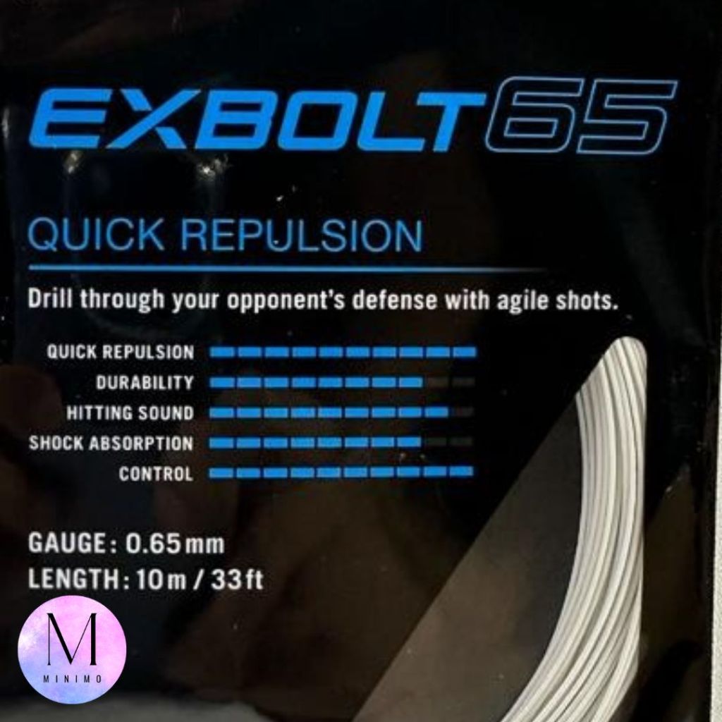 Jual Senar Raket Yonex Badminton / Senar Exbolt 65 Original | Shopee ...