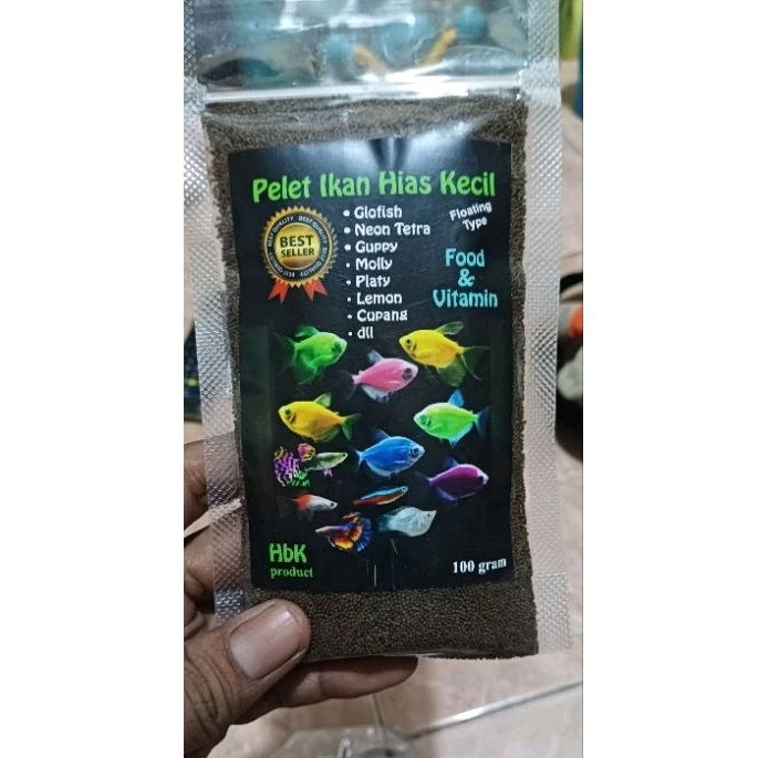 Jual PELET Ikan Hias Kecil Kemasan 100gram | Shopee Indonesia
