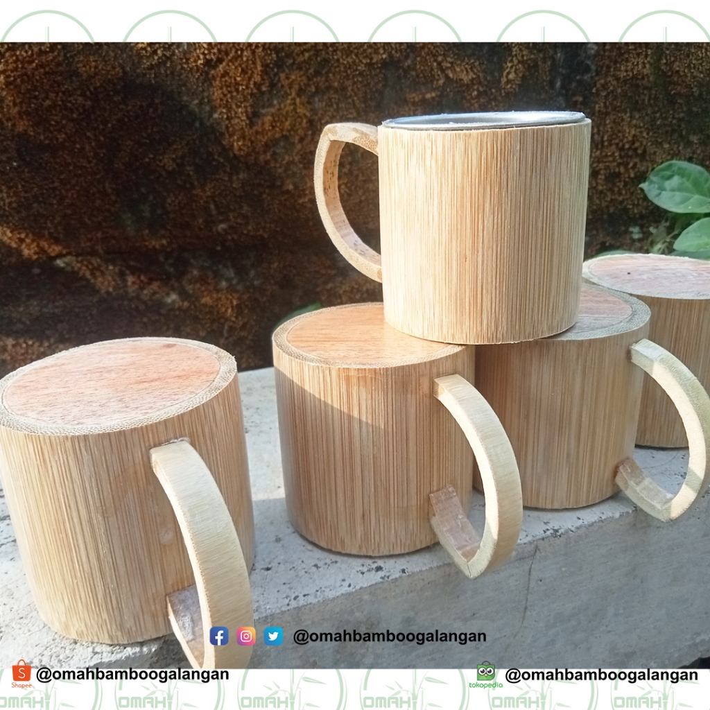 Jual Gelas Bambu Cangkir Costum Bambu Stainless Unik Elegan, Souvenir ...