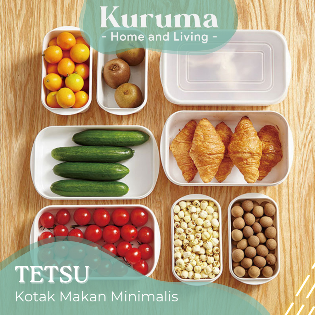 Jual KURUMA TETSU Wadah Simpan Kulkas Daging Kedap Udara Kotak Simpan ...