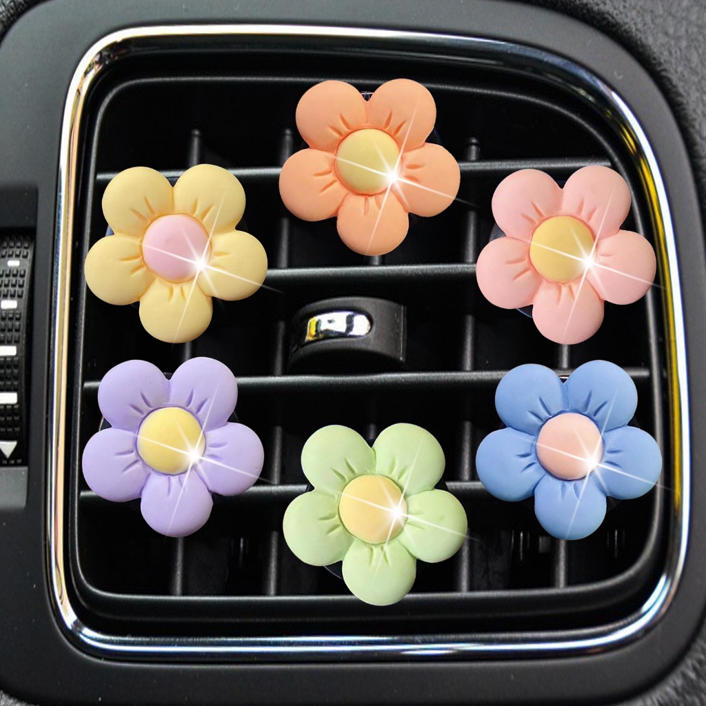 Jual car diffuser daisy Flower / clip air freshener purifier / parfum ...