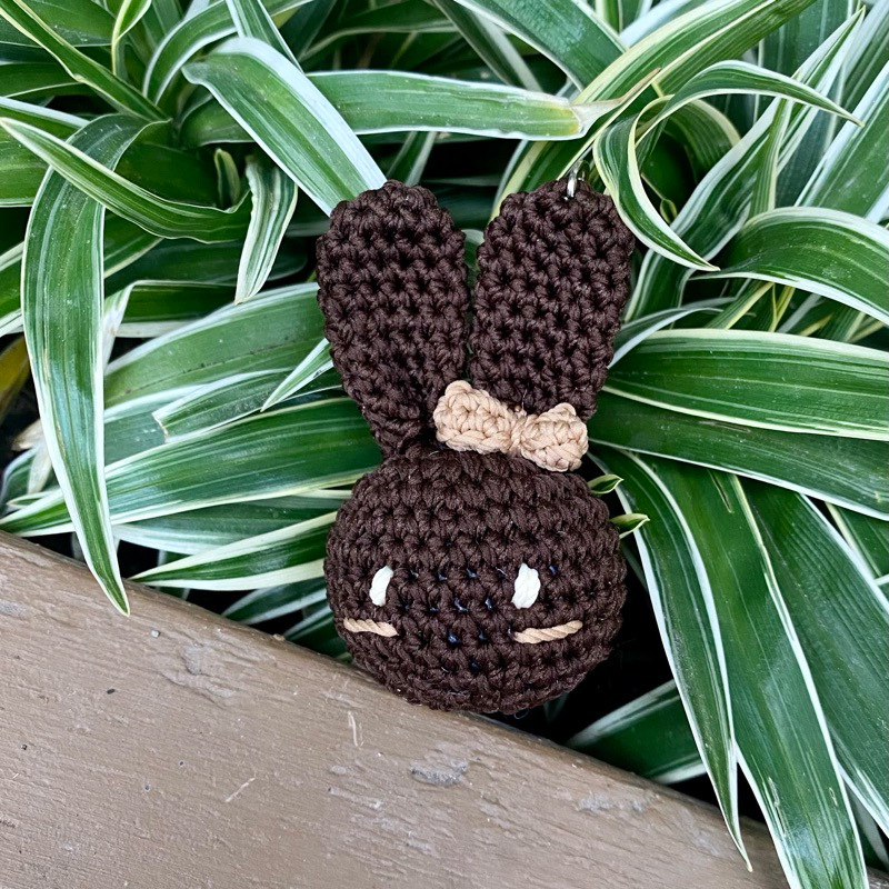 Jual Souvenir Gantungan Kunci Rajut Kelinci Amigurumi bunny (Head ...