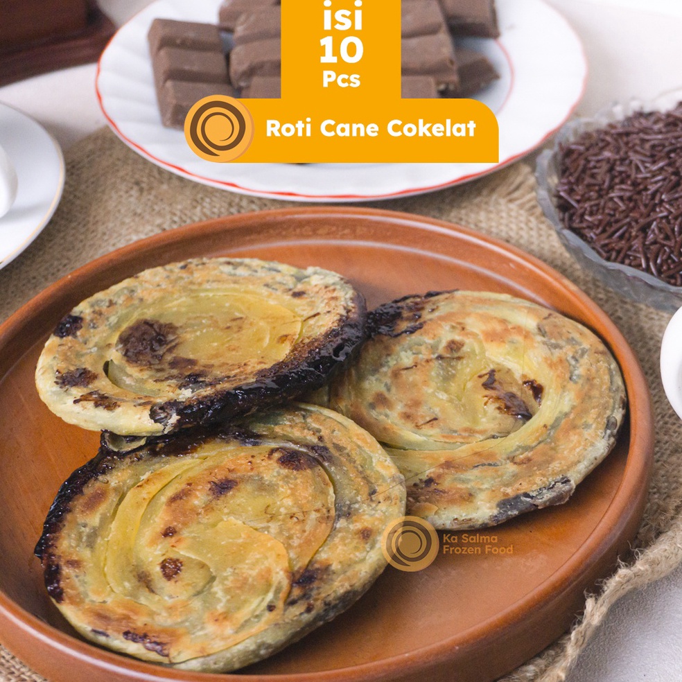 Jual BEST SELLER ISI 1 Roti Cane Coklat isi 1 Pcs Roti Canai Roti ...