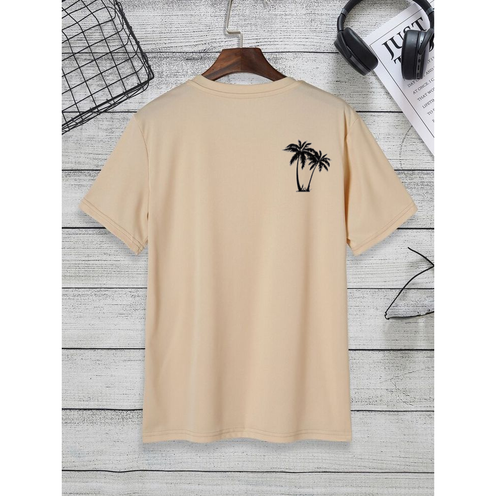 Jual KAOS PRIA WARNA CREAM / COKSU DISTRO MOTIF SIMPEL TREE / KAOS PRIA ...