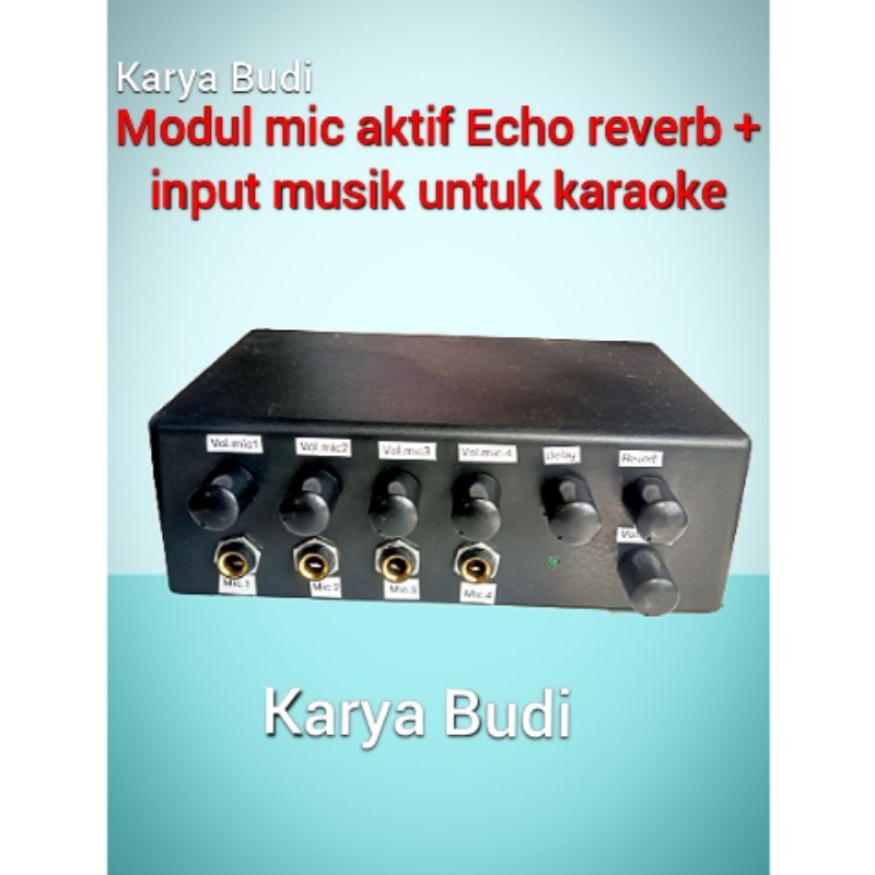 Jual Modul Mic Echo 4 Chanel+input musik Karaoke | Shopee Indonesia