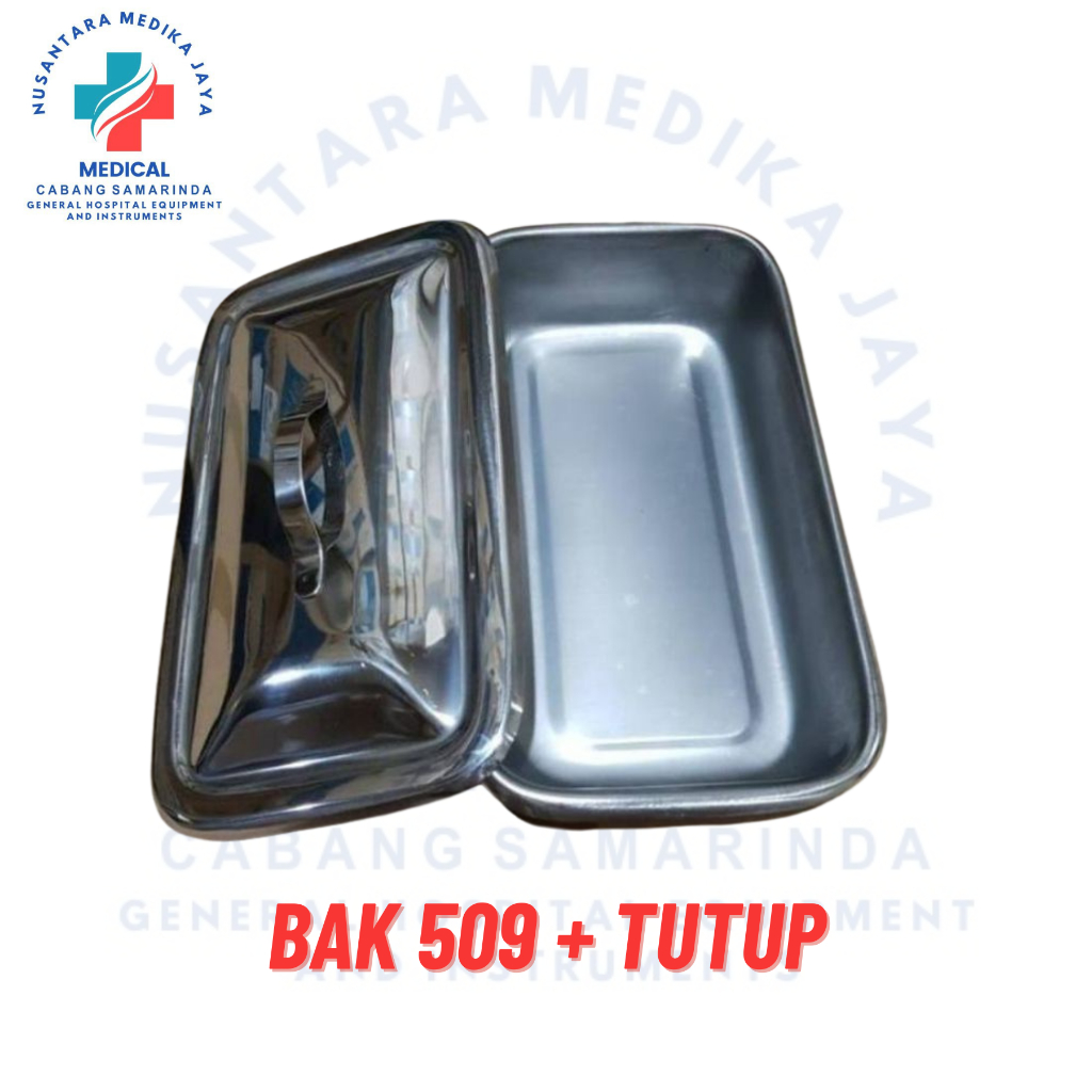 Jual Bak Instrumen 509 + Tutup / Bak Instrument 509 Stainless Steel ...