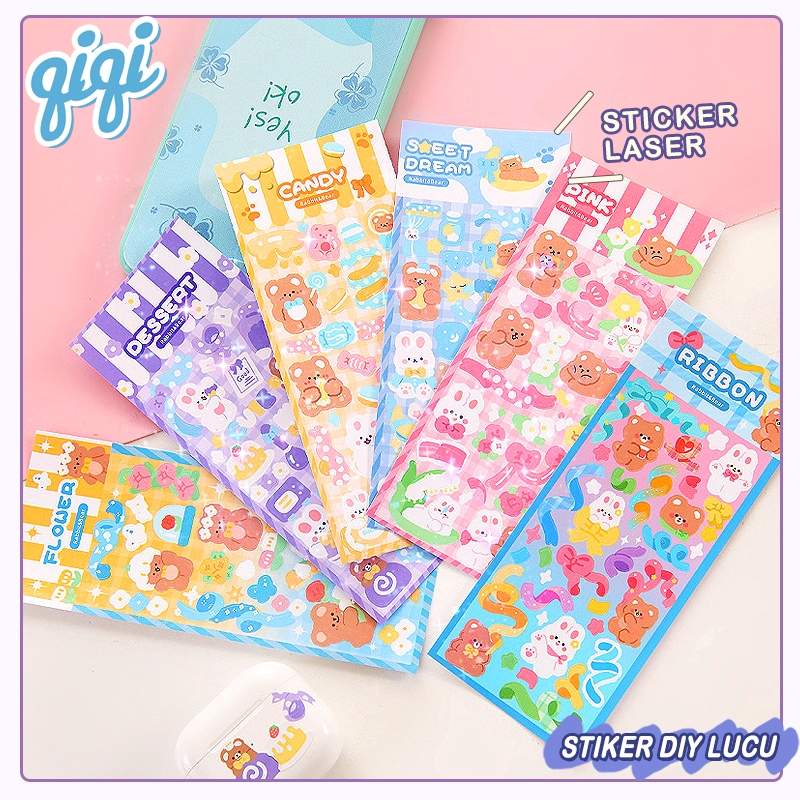 Jual stiker diy/Stiker lucu laser cocok untuk gelas air laser stiker ...