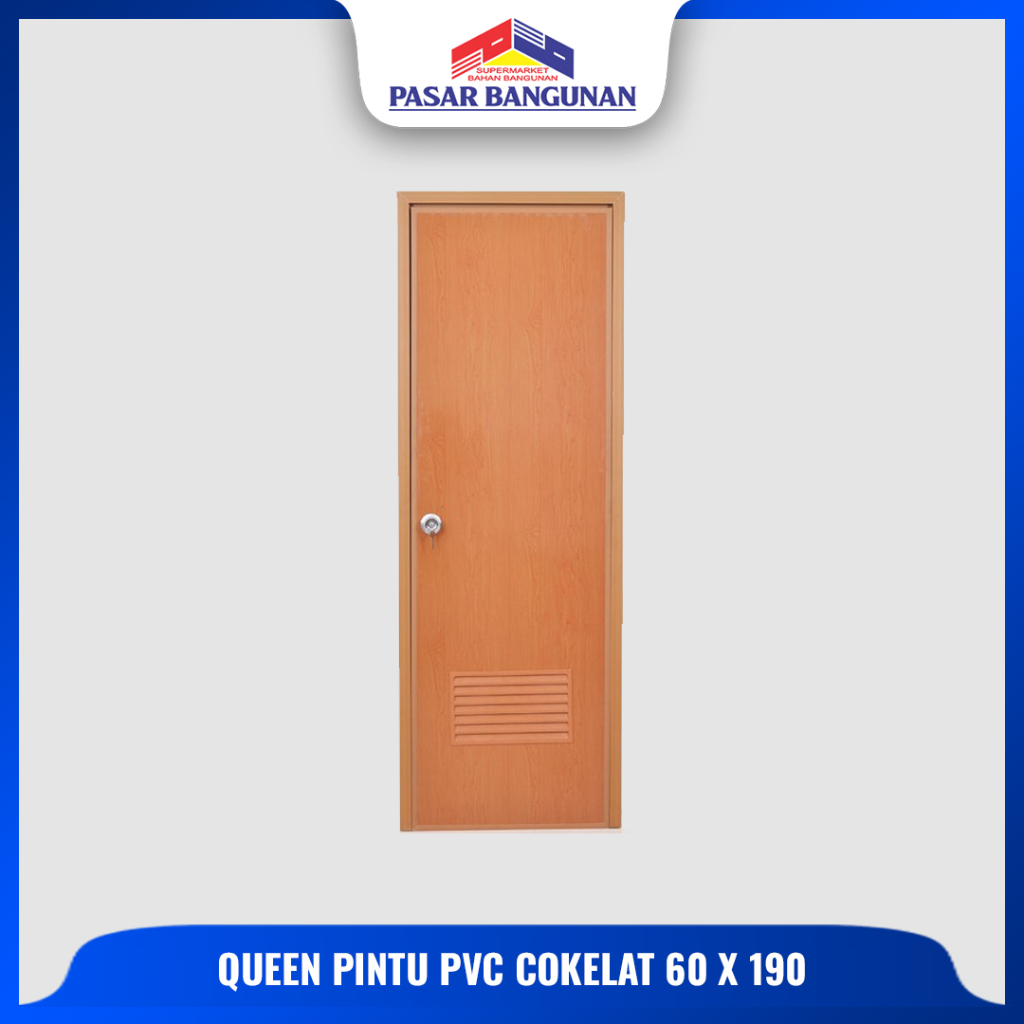 Jual Pintu Queen PVC Cokelat 60x190 Pintu Kamar Mandi Polos | Shopee ...