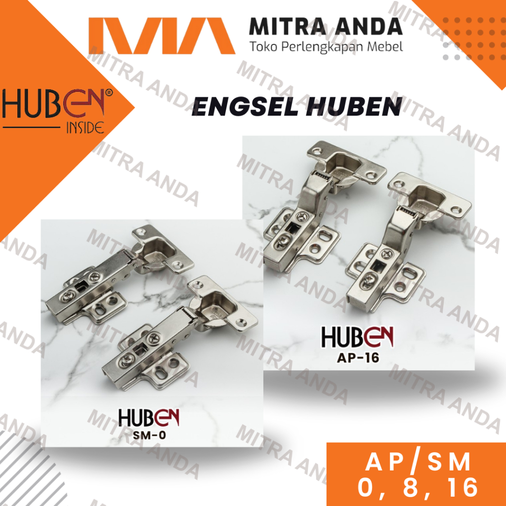 Jual Engsel Huben AP Hidrolik Soft Closing | Engsel Sendok Slowmotion ...