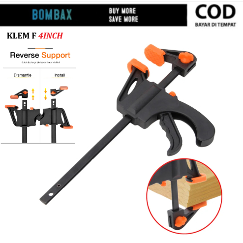 Jual Klem Penjepit Kayu Quick Release Clamp F 4inch Catok Press Kayu ...