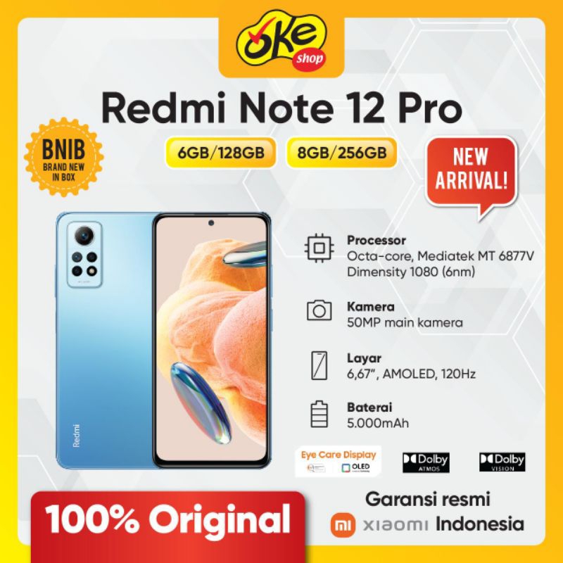 Jual Xiaomi Redmi 12 Pro 4G 6/128GB - 8/256GB | Shopee Indonesia