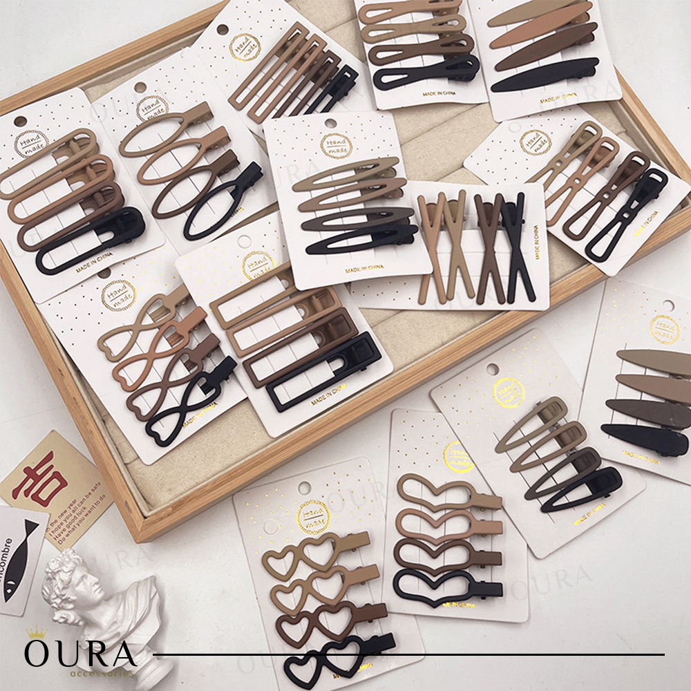 Jual Jepit Poni Korea Satu Set Klip Rambut Jepit Aesthetic Aksesoris ...