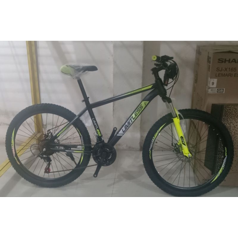 Jual Sepeda MTB 26 inch LIMITLESS ( VELG TINGGI ) ( Warna Kuning ...