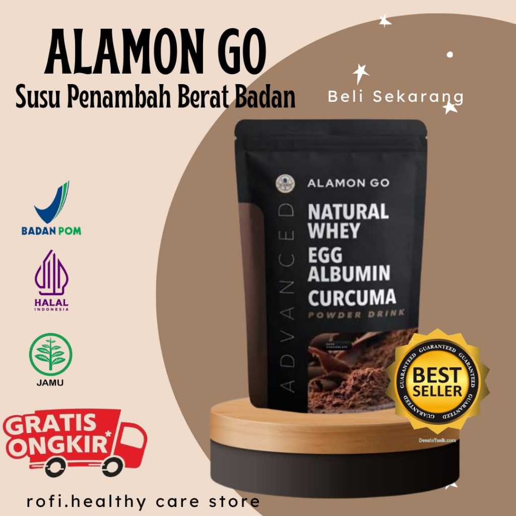 Jual Alamon GO Susu Penambah Berat Badan Natural Weight Gain Whey ...