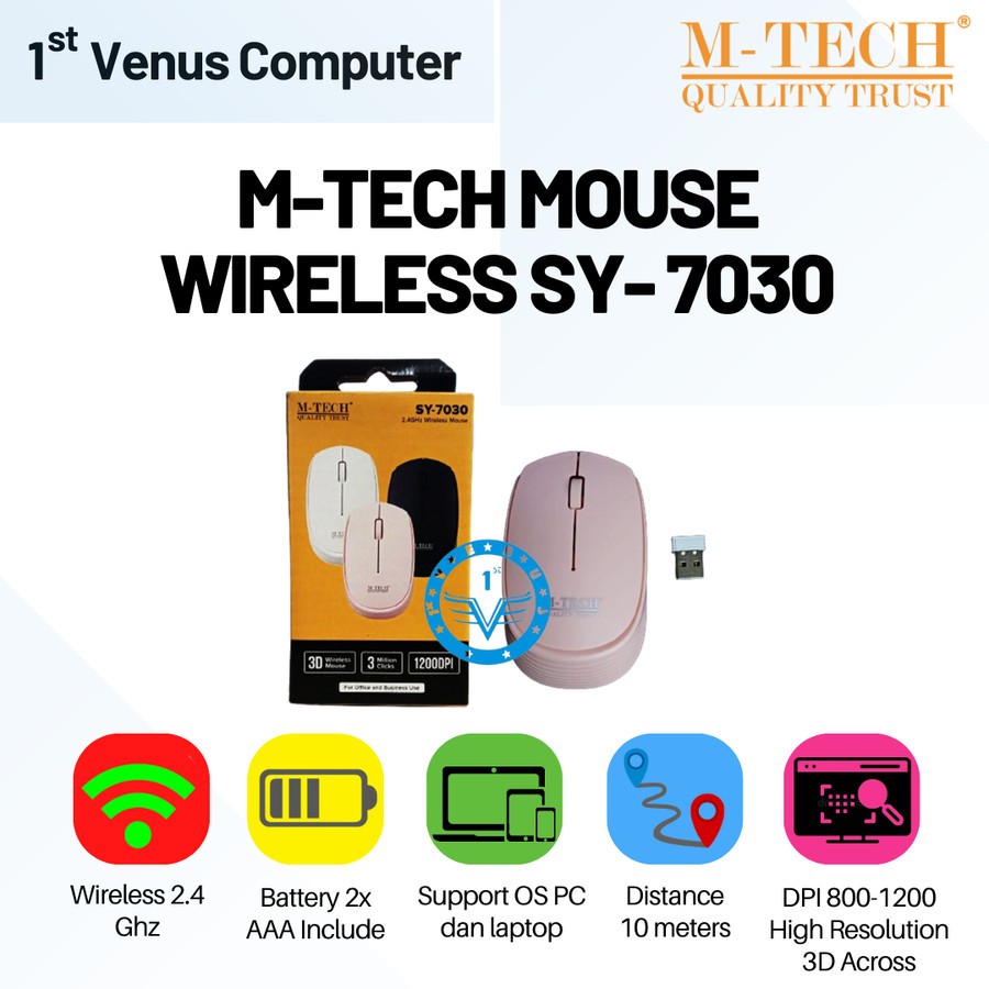 Jual Mouse M-Tech Original Wireless SY- 7030 / MOU14-MT | Shopee Indonesia