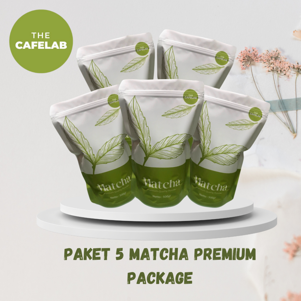 Jual Paket Bubuk Minuman Rasa Matcha Premium isi 5 pack 500gr / Cafelab ...
