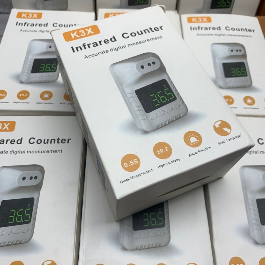Jual Termometer Dinding Infrared Otomatis K3X (AP-33) | Shopee Indonesia